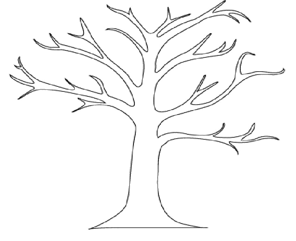 Printable Tree Template No Leaves Printable Leaves