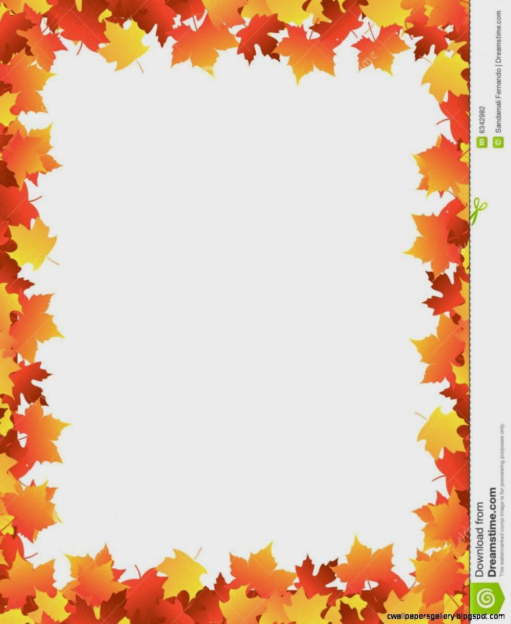 Free Fall Border Paper Printable Printable Templates Printable Leaves