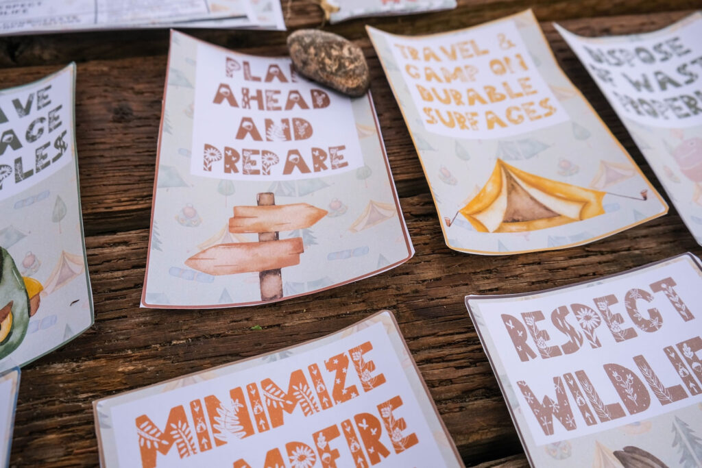 Leave No Trace Printable Activity For Kids Forest School Etsy ...