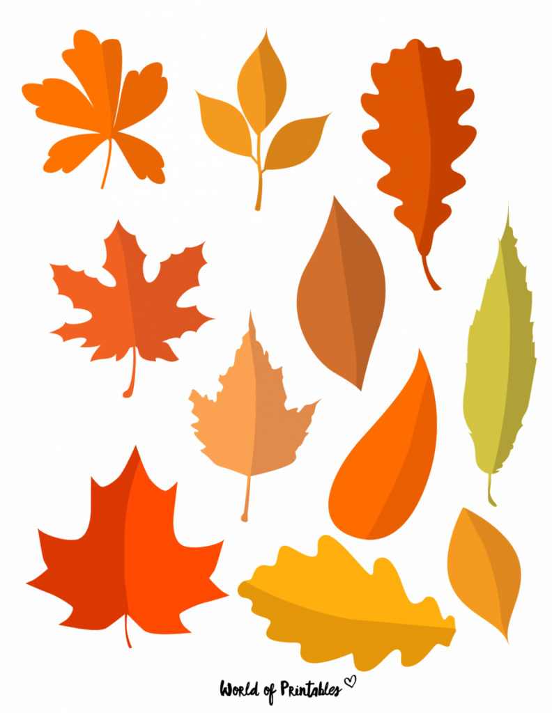 Fall Cut Out Printable Leaf Template – Printable Leaves